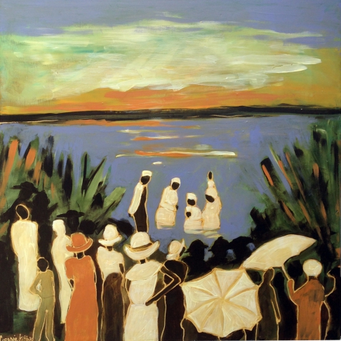 Where Y'Art Works | "Sunset Baptism" by Connie Kittok